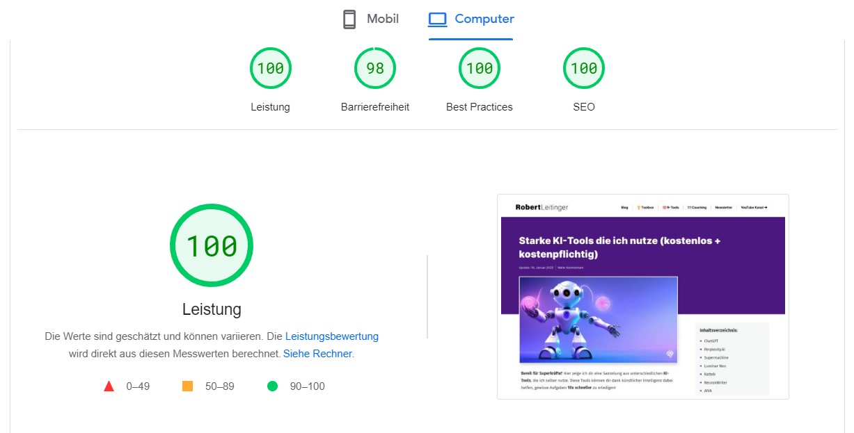 WordPress schneller machen & PageSpeed Optimierung 2023